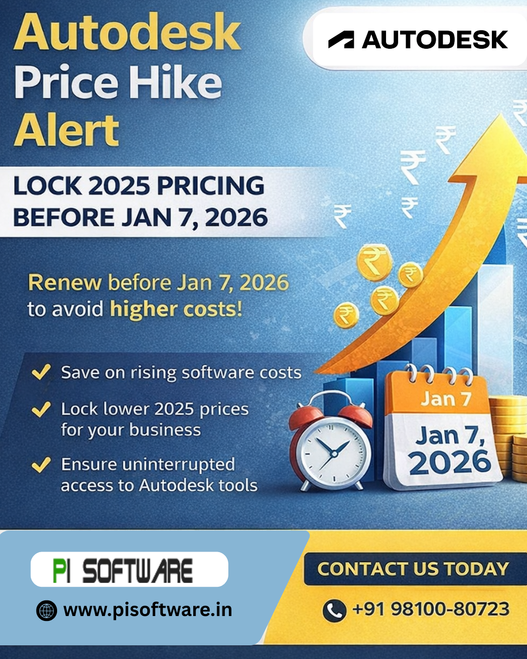 Autodesk Price Increase 2026 | Autodesk Reseller in India